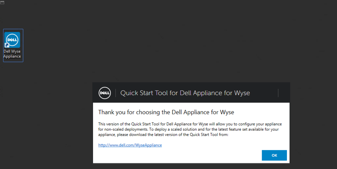 Dell Wyse Appliance – Quick Start Tool | VDI Toolbox