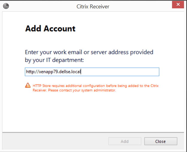 Using HTTP for StoreFront Server | VDI Toolbox